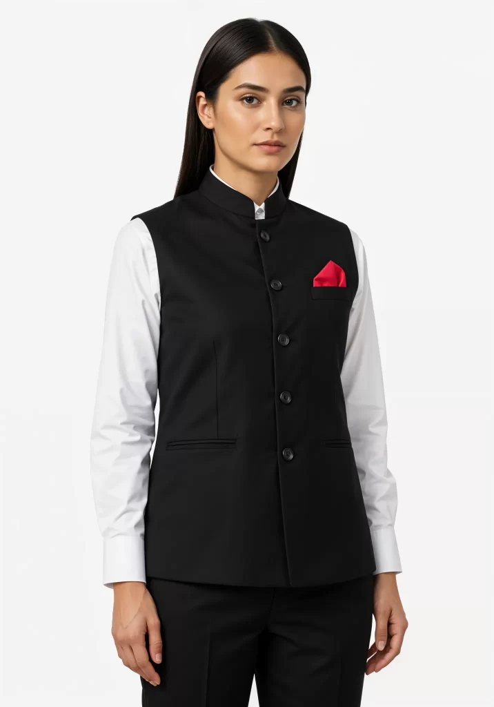 Sleeveless Jacket Female Black - Female - Unifab India